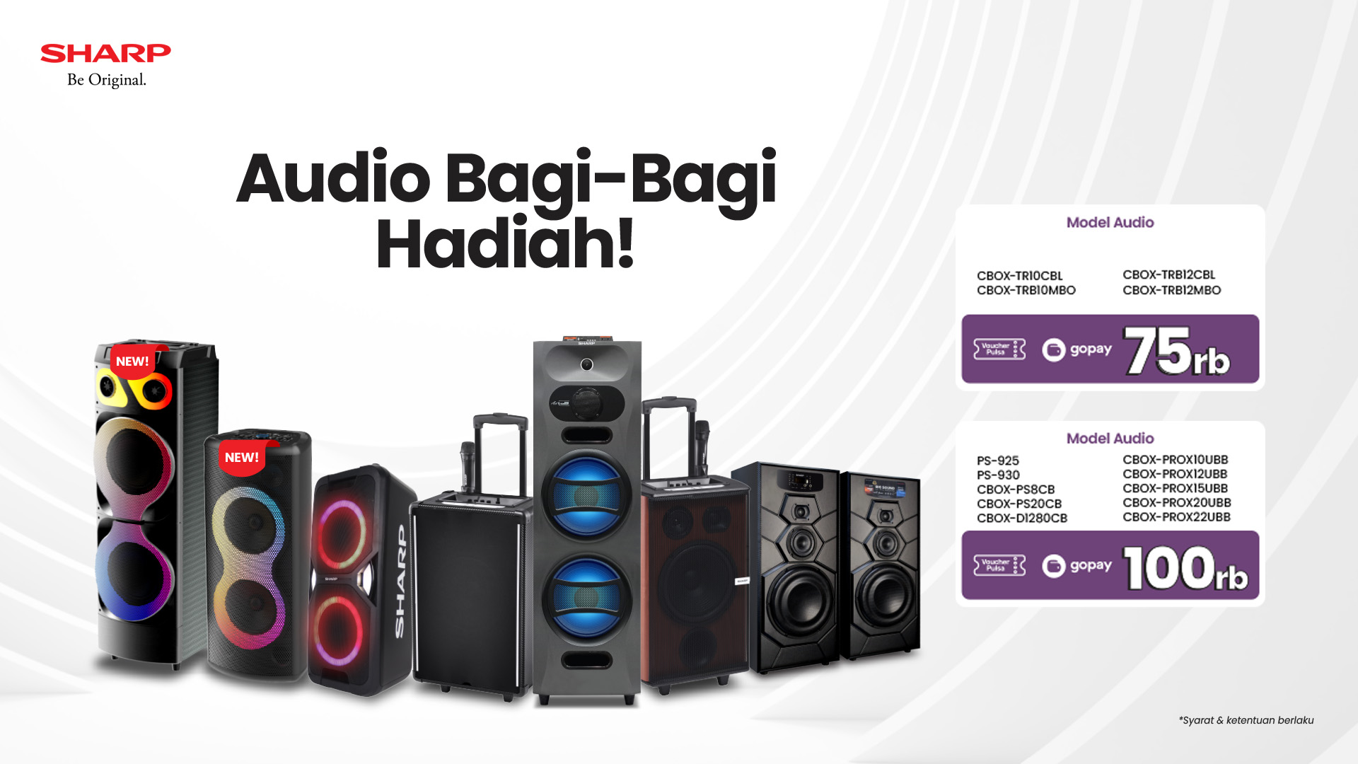 Audio bagi-bagi hadiah | SHARP Indonesia